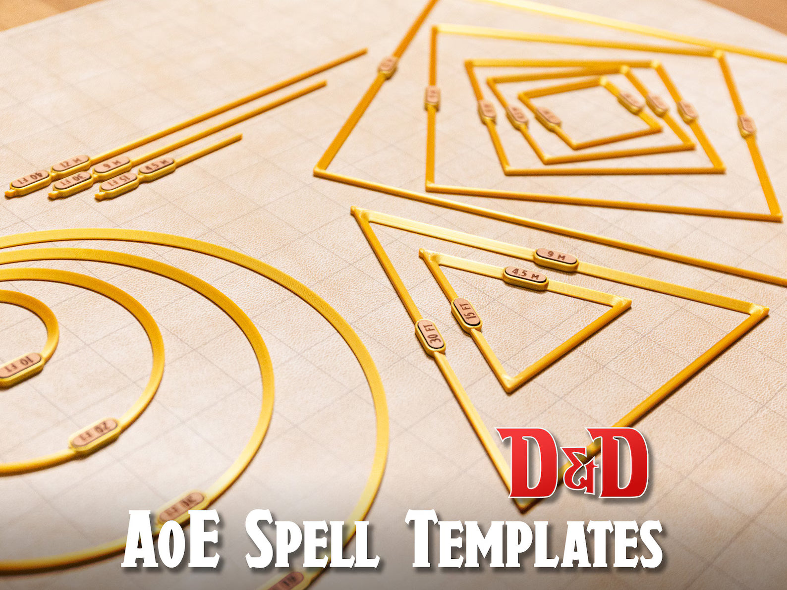 DnD Spell Templates - Area of Effect Markers – Dungeons Consulting